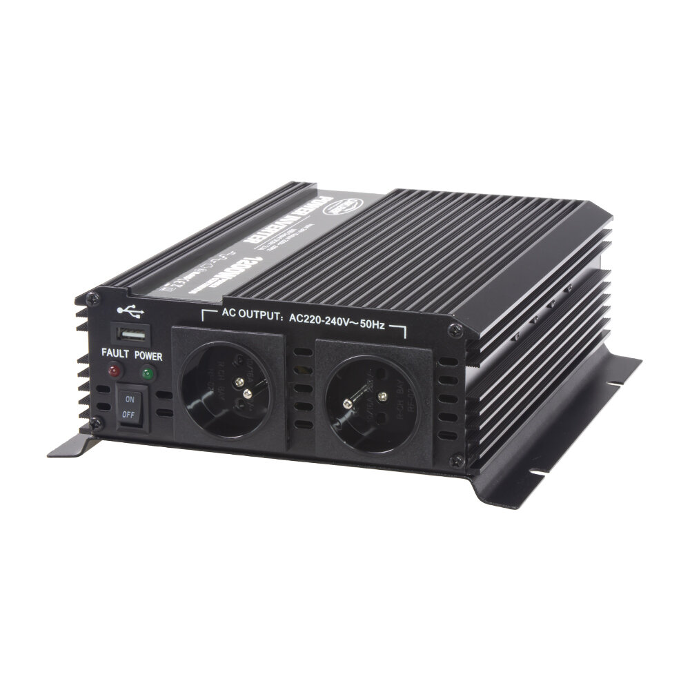 Měnič napětí z 24/230V + USB, 1200W 351224 | Levné Alarmy.cz