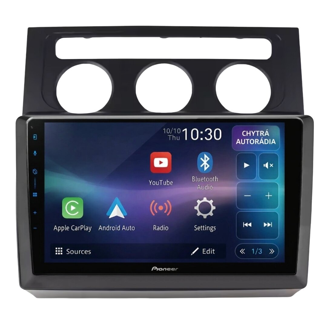 Autorádio Pioneer SPH-PF97BT pro VW Touran 1 / digitální klimatizace ...