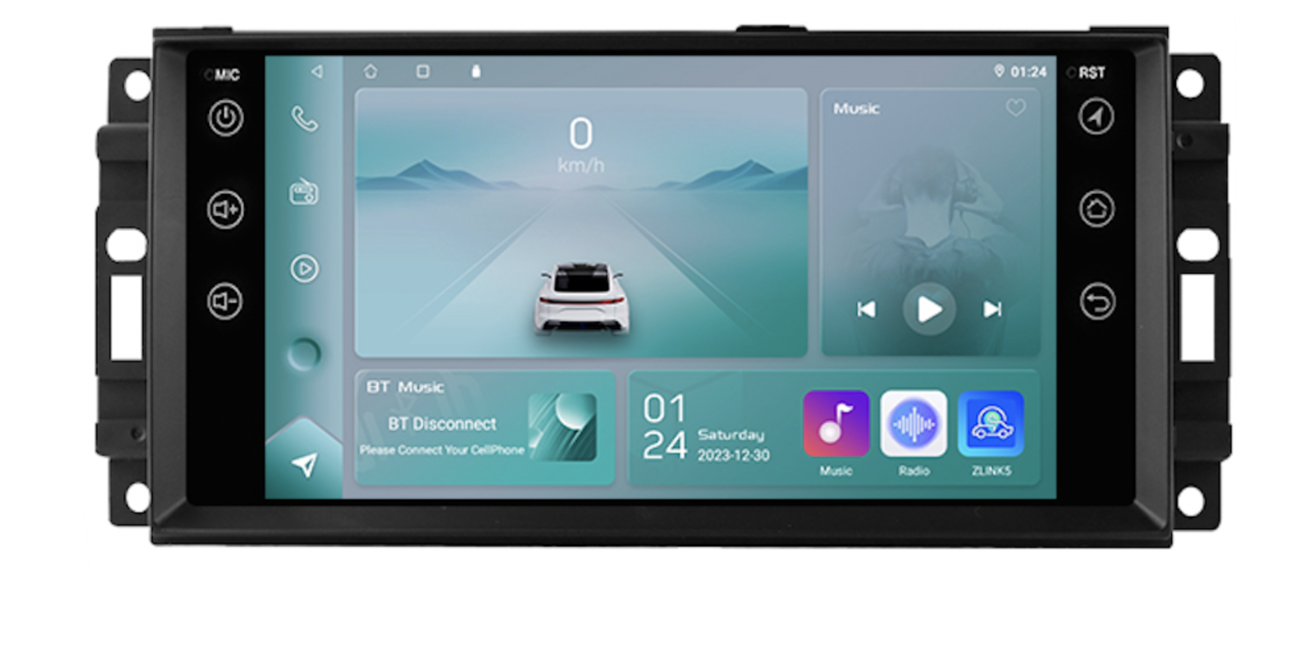 HIZPO JEEP7001 Autorádio 7“ Android 13 pro Jeep, Chrysler, Dodge ...