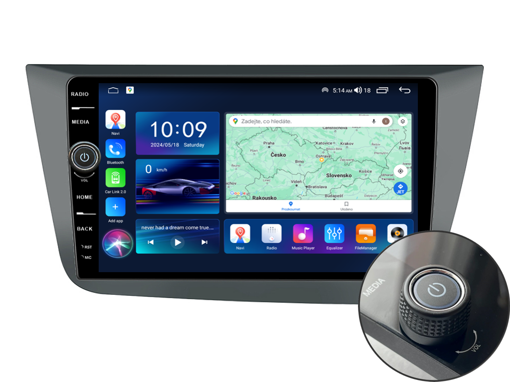 Everest 2DIN autorádio EVE25 Android, Seat Altea / Toledo B357 | Levné ...