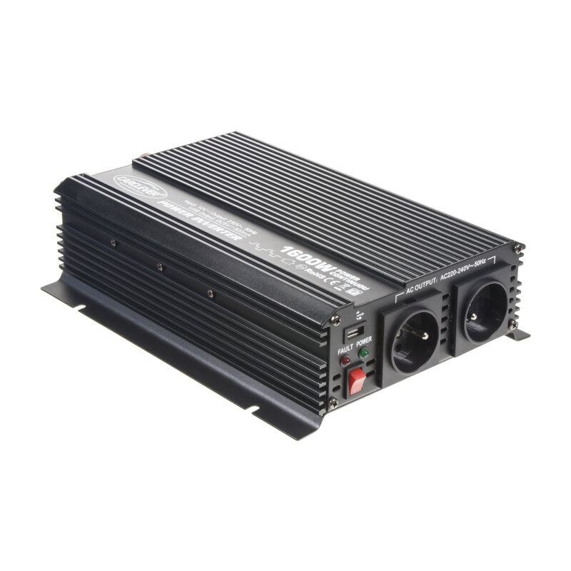 Měnič napětí z 12/230V + USB, 1600W (air) 351612air | Levné Alarmy.cz ...