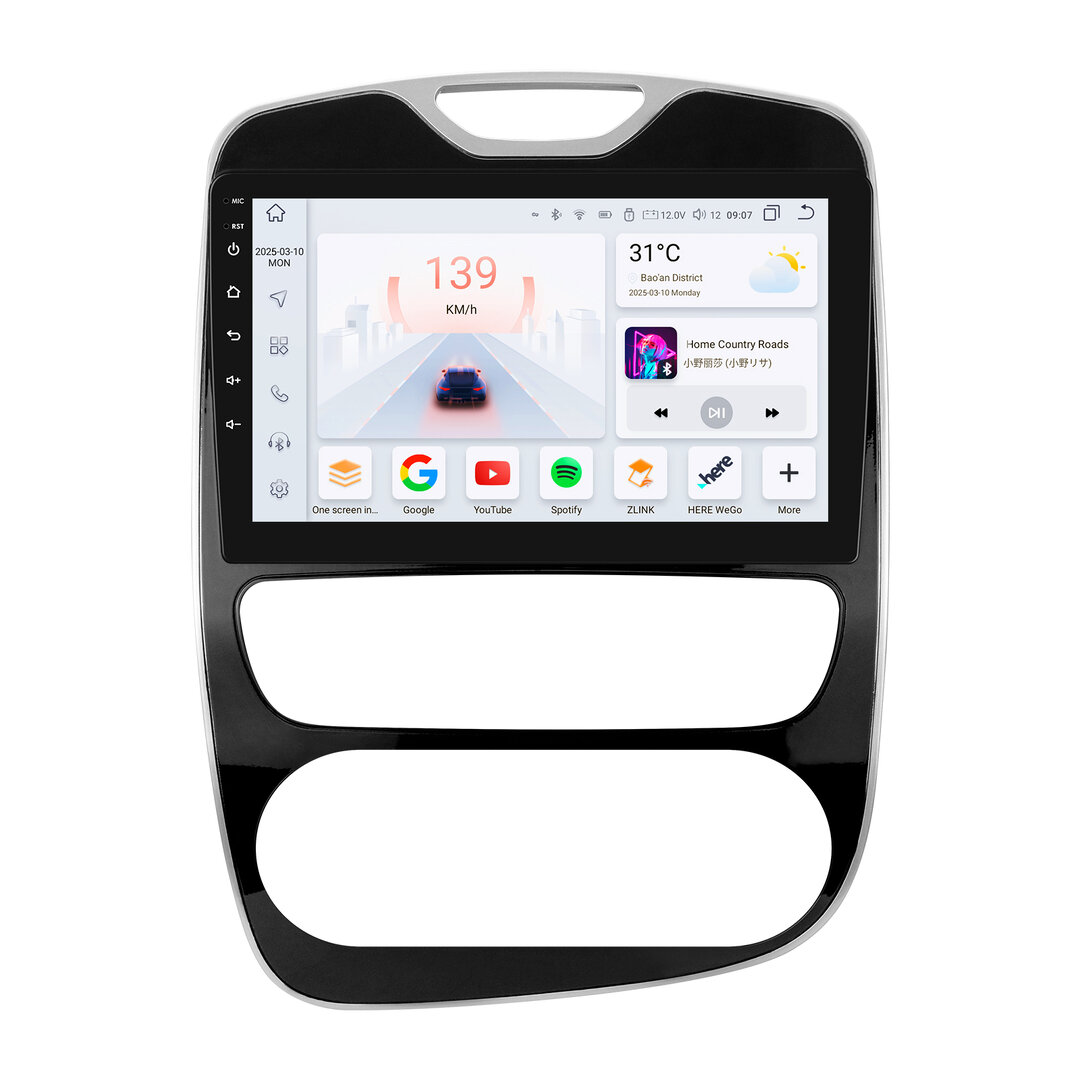 HIZPO KXRNCLIO104 Autorádio 10,1 Android 13 pro Renault Clio IV Model ...